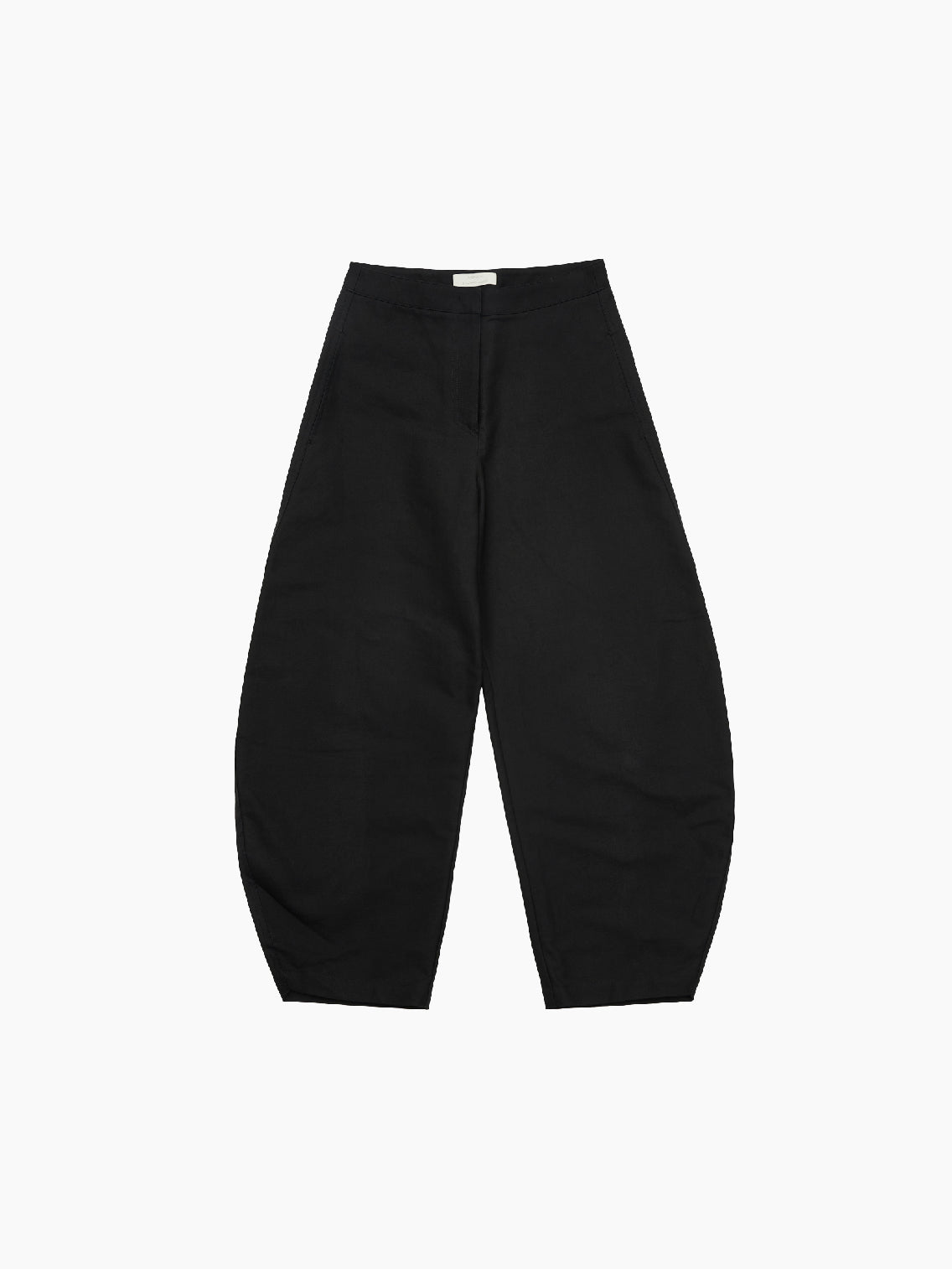 Curved Leg Pants Black - Bassal Store