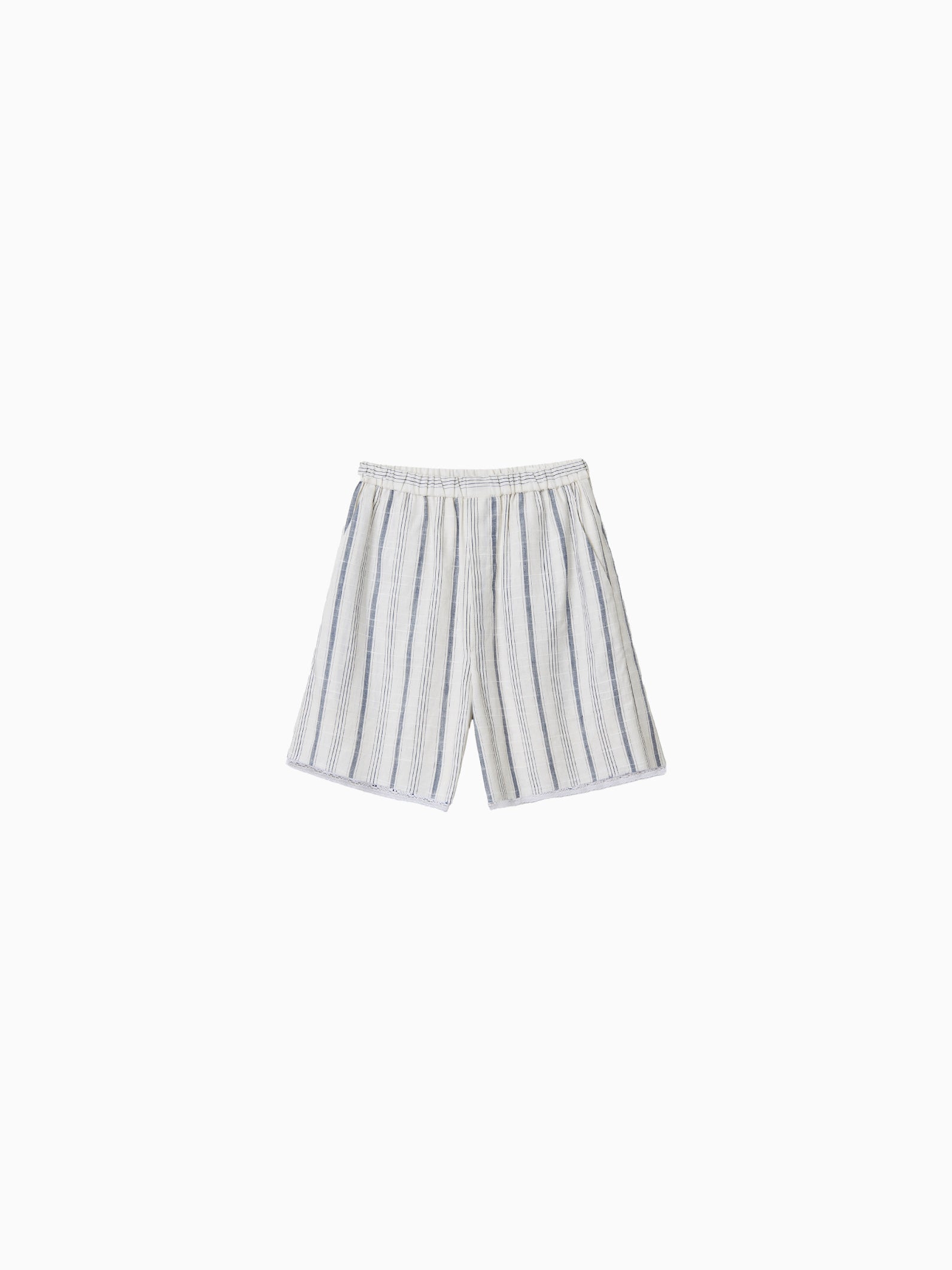 Striped Bermuda With Lace - Bassal Store