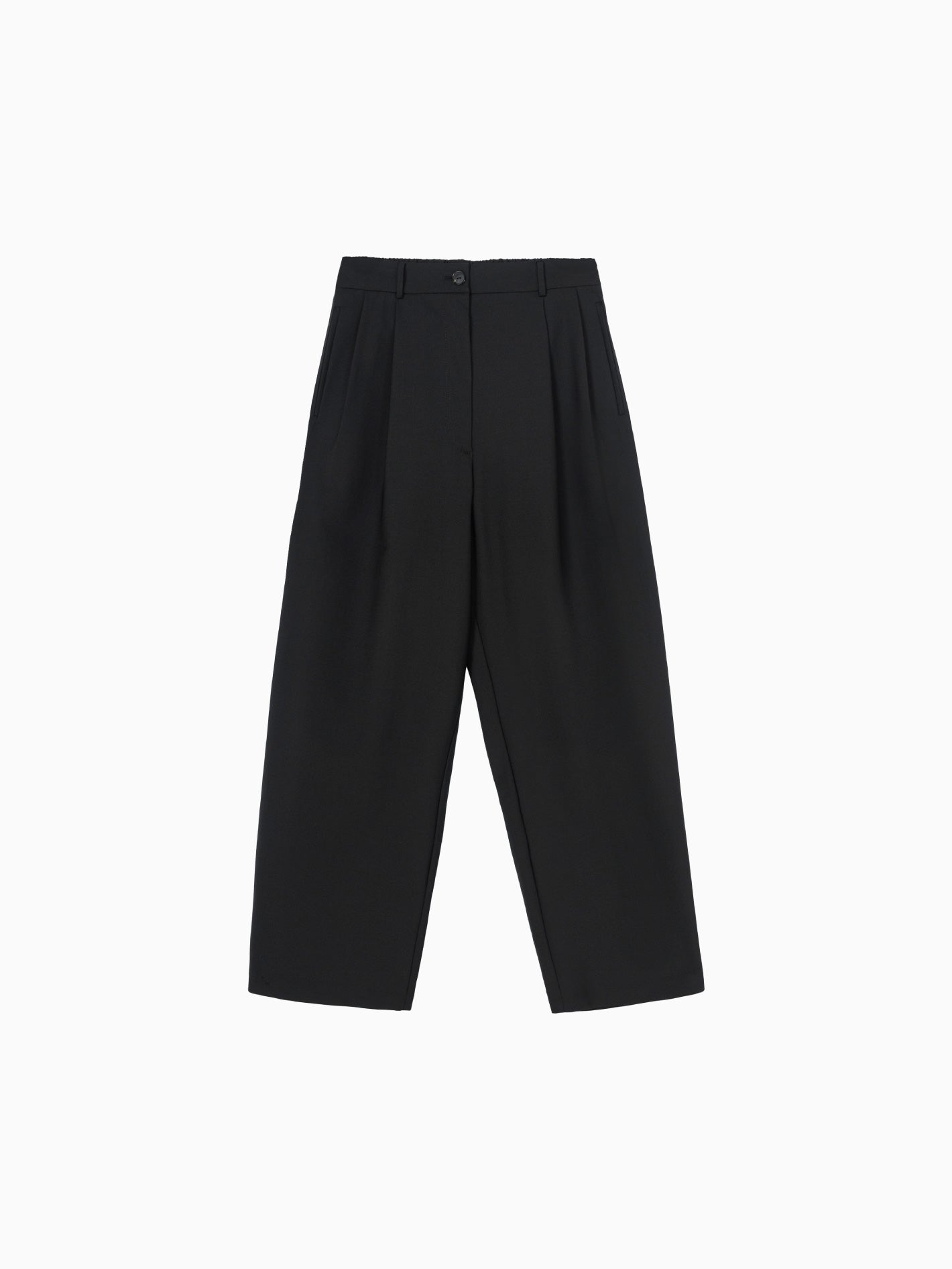 Tailored Masculine Pants Black - Bassal Store