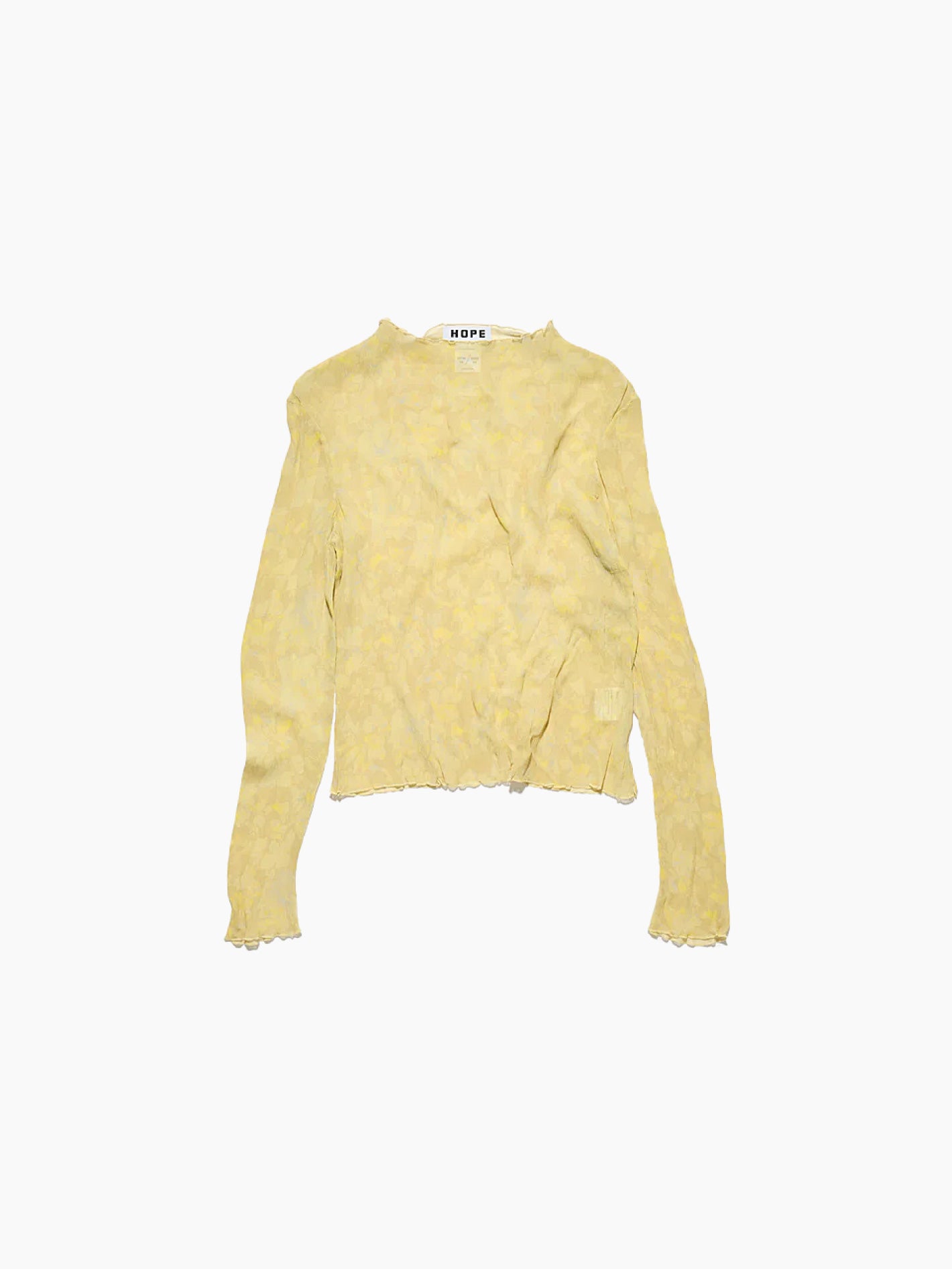Simple Long Sleeve Yellow Wallpaper - Bassal Store
