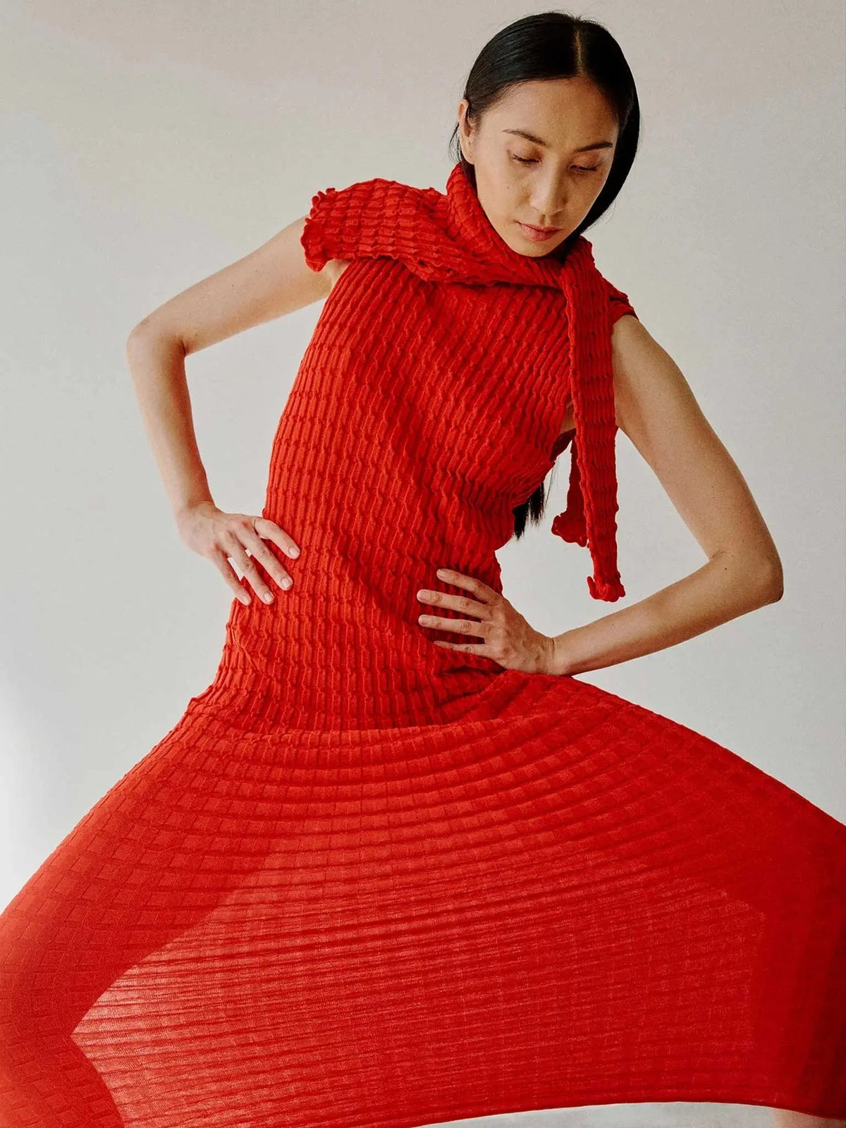 Udon Dress Red - Bassal Store